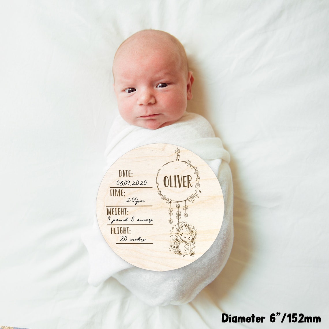 Hospital Welcome Sign Baby Announcement Plaque Newborn Name - Etsy