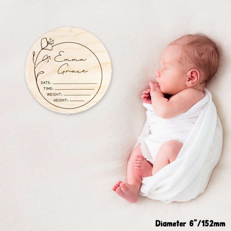 Hospital Welcome Sign Baby Announcement Plaque Newborn Name | Etsy