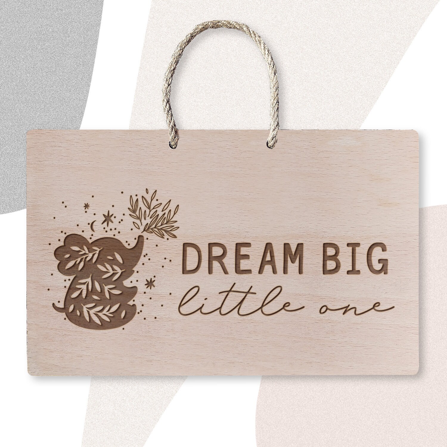 Dream big little one Wooden Sign Nursery sign Home decor | Etsy