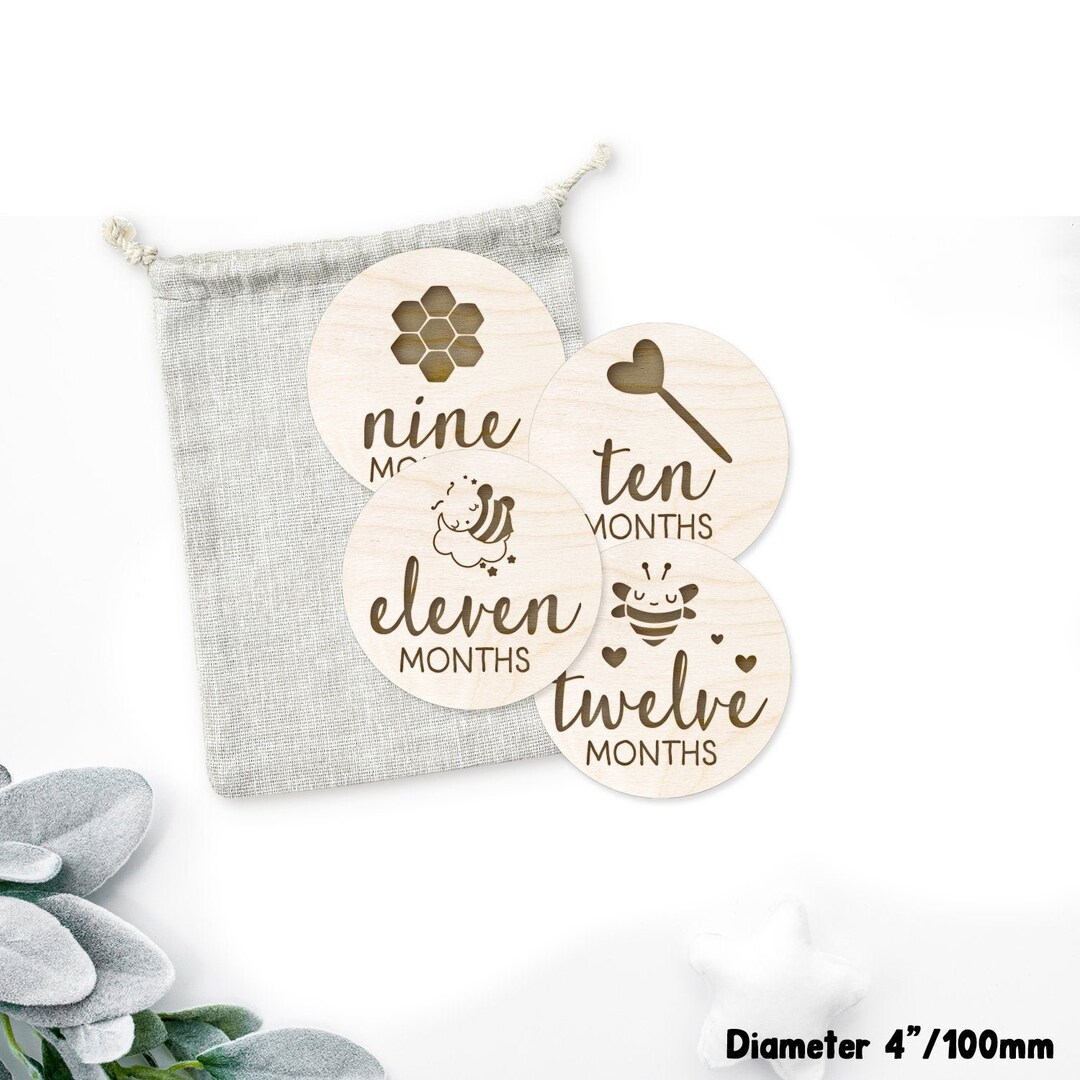 Baby Milestone Cards, Little Honey Party, Honey Bee Milestone Cards ...