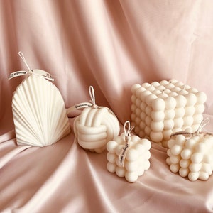 Hedgehog Soy Wax Candle/ Bubble Candle Cube Candesoy - Etsy