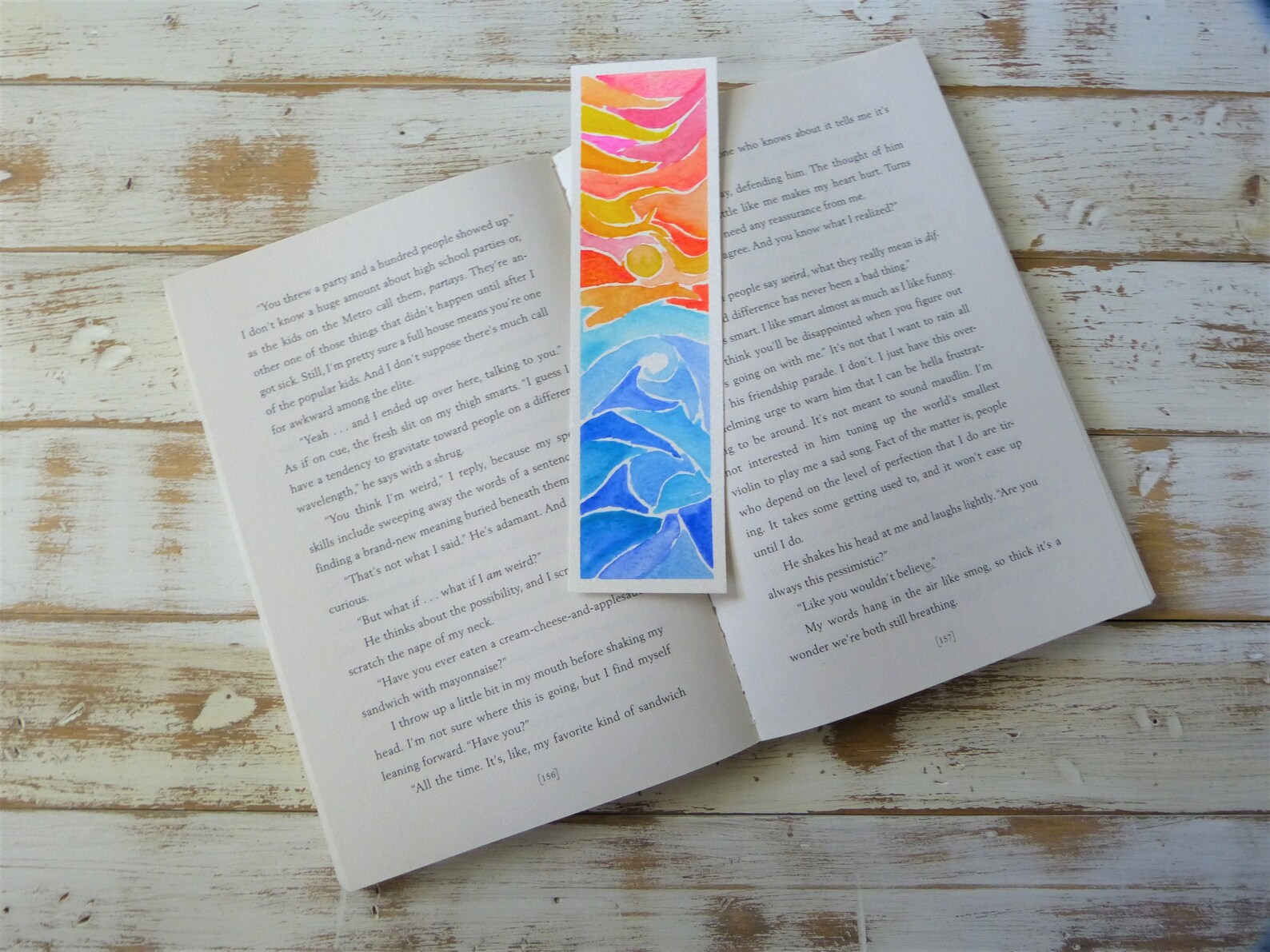 Handmade Abstract Bookmarks / Abstract watercolour bookmarks. | Etsy