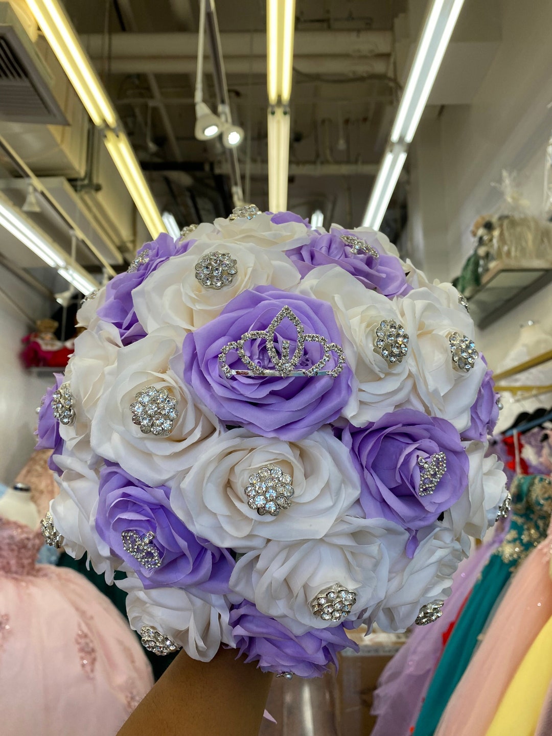 Lilac With Champagne Bouquet/ Lila Con Champagne Ramo/ Quince - Etsy