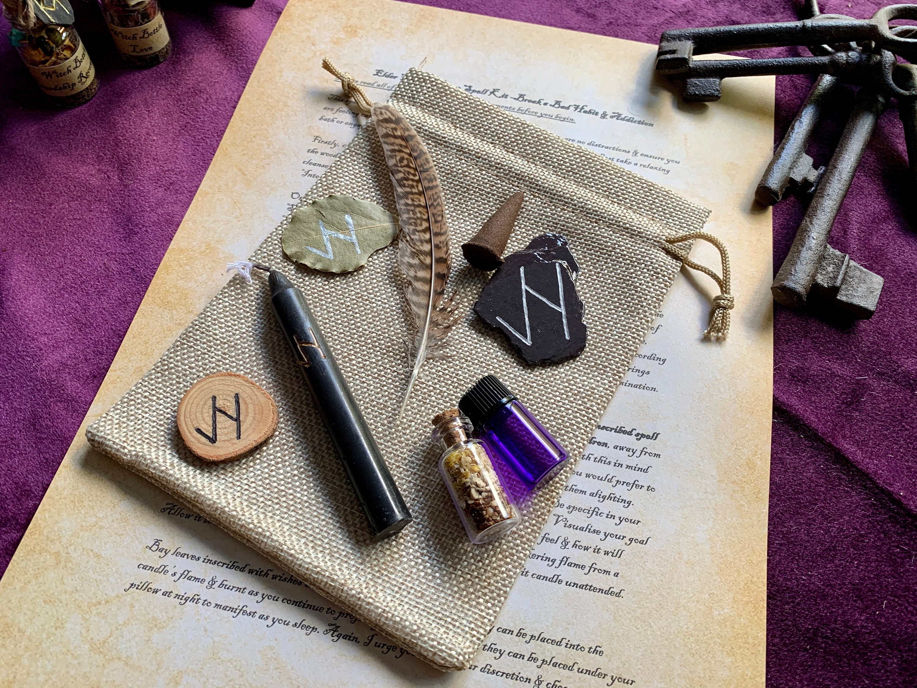 Break Bad Habit Spell Kit Diet Addiction Spell Casting - Etsy