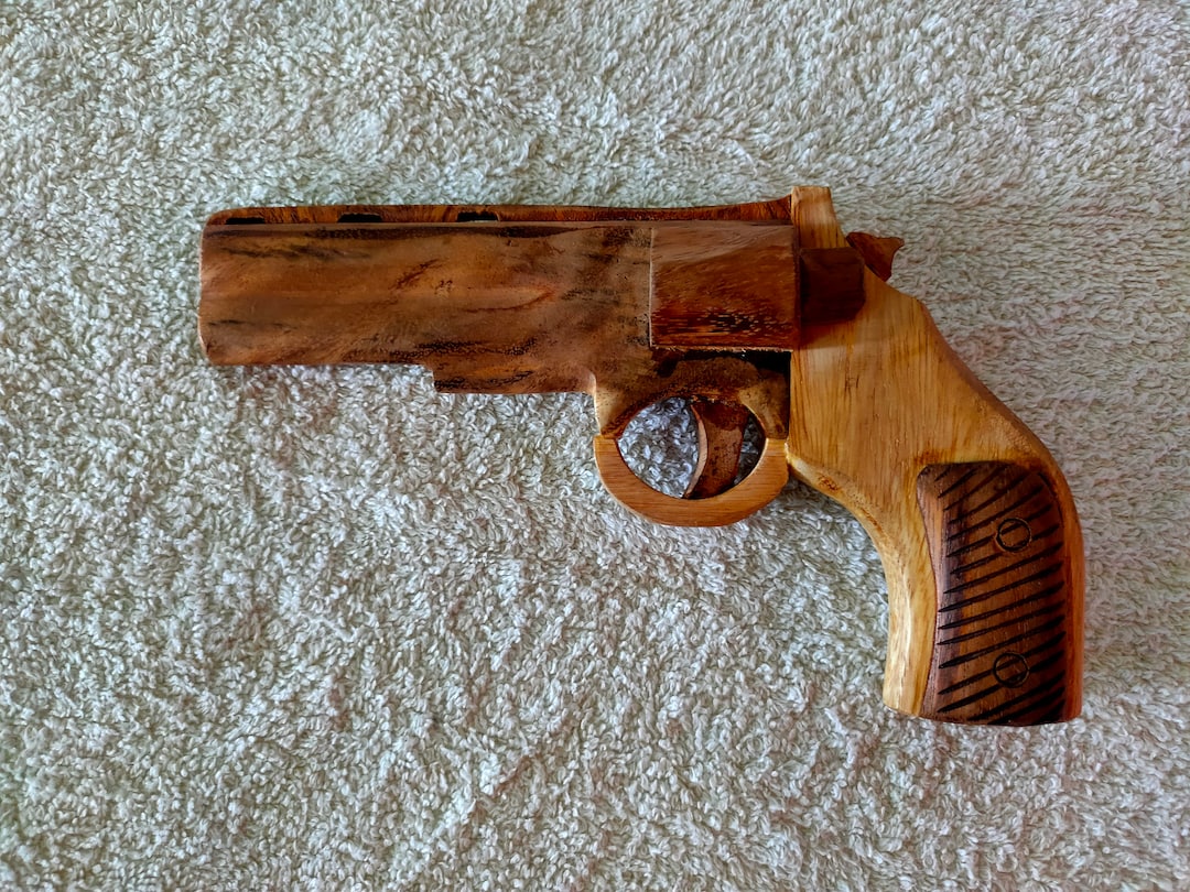 Wooden Revolver - Etsy