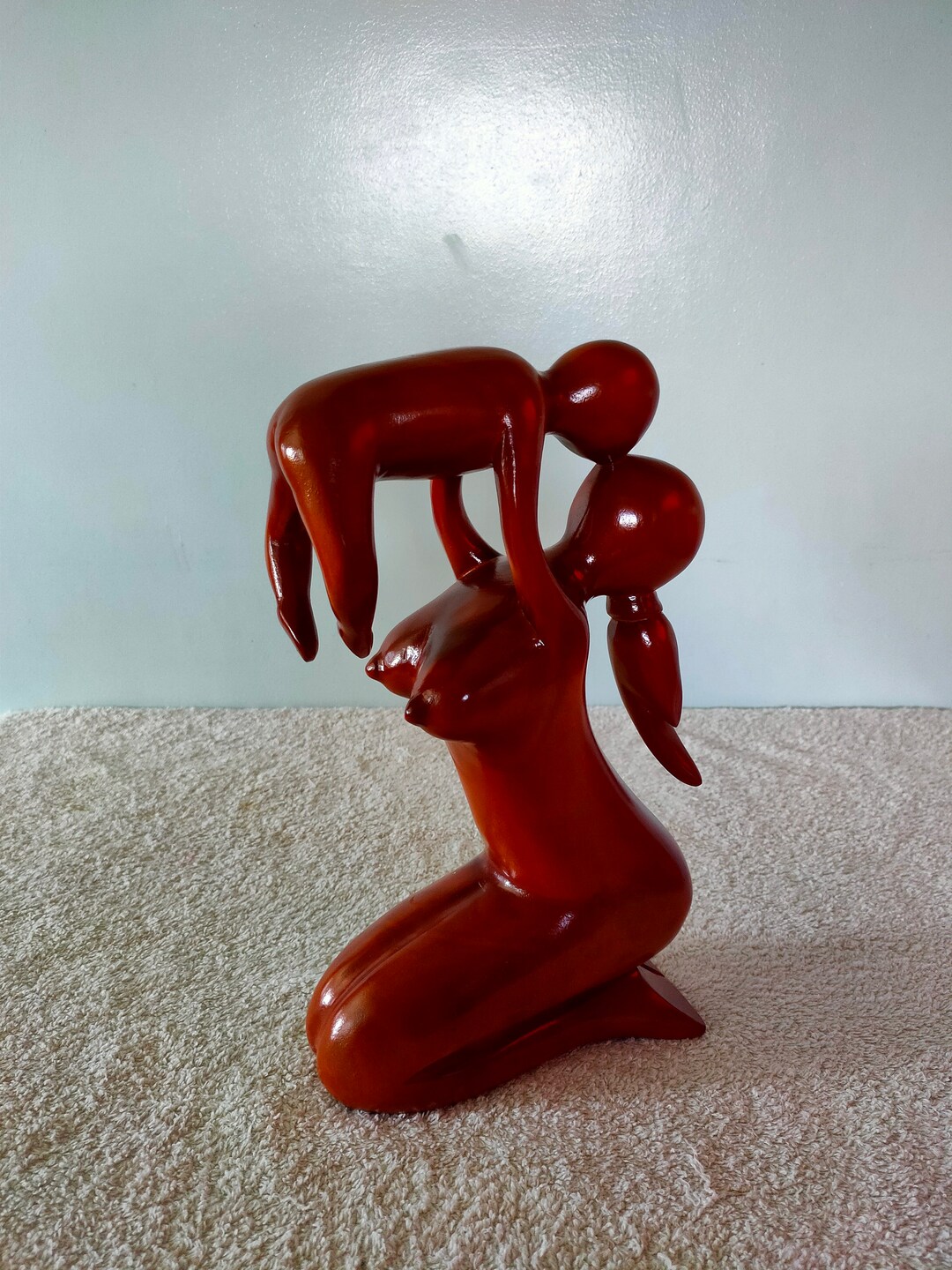 Mother and Child Figure - Etsy