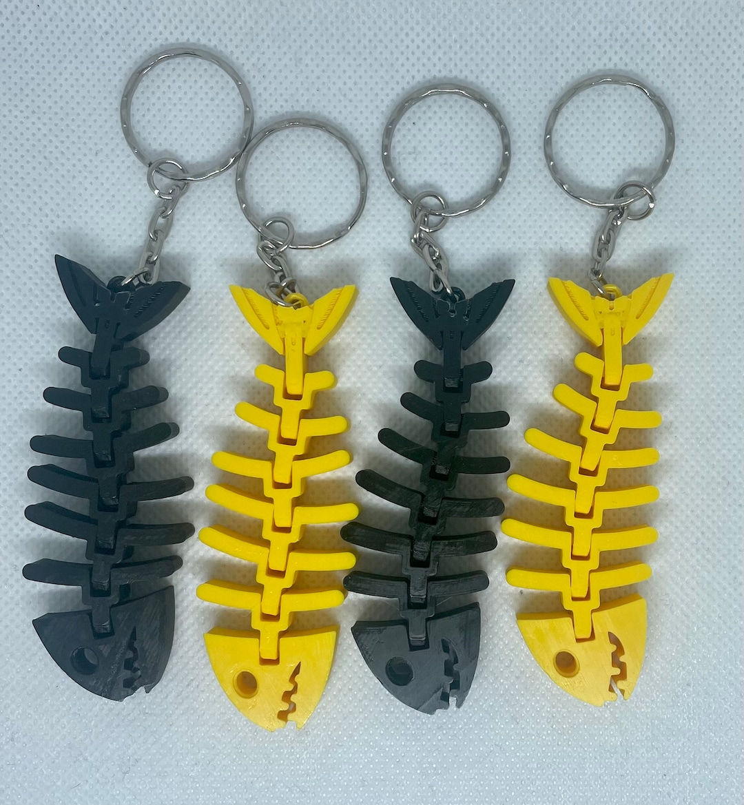 Flexi Fish Fidget 3D Printed Keyring Keychain Gift 3D Printed, Under 5 ...