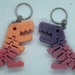 Flexi Rex/ Flex Dino Fidget 3D Printed Keyring Keychain Gift 3D Printed ...