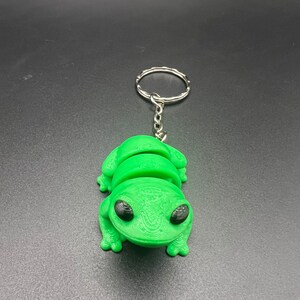 Frog Fidget Toy Keychain, Frog Gifts, 3D Printed Keyring, Under 5 ...