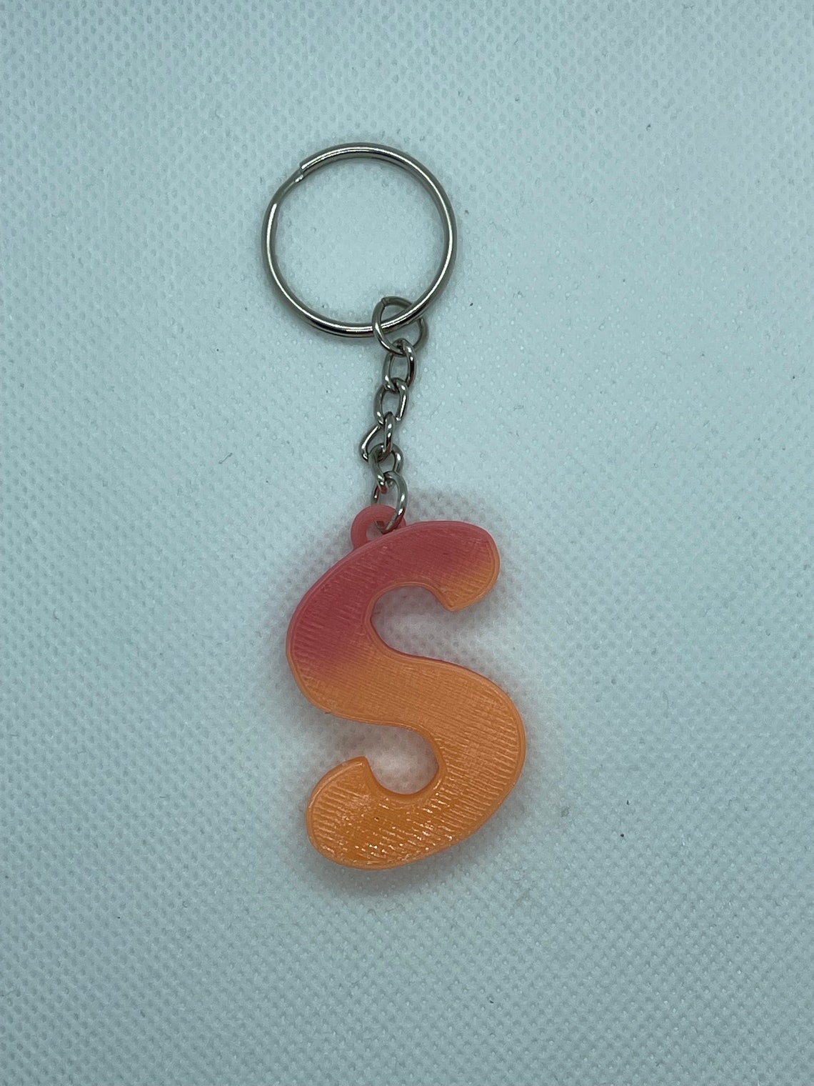 Personalised Initial Keyring Letter Keyring 3D Printed - Etsy UK