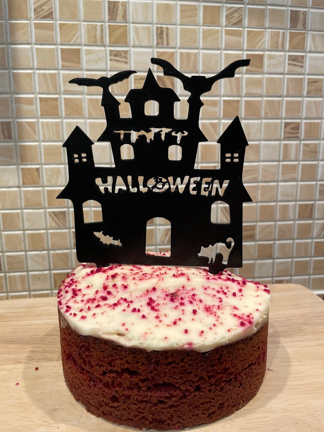 Halloween Cake Topper/halloween/cake Topper/baking - Etsy