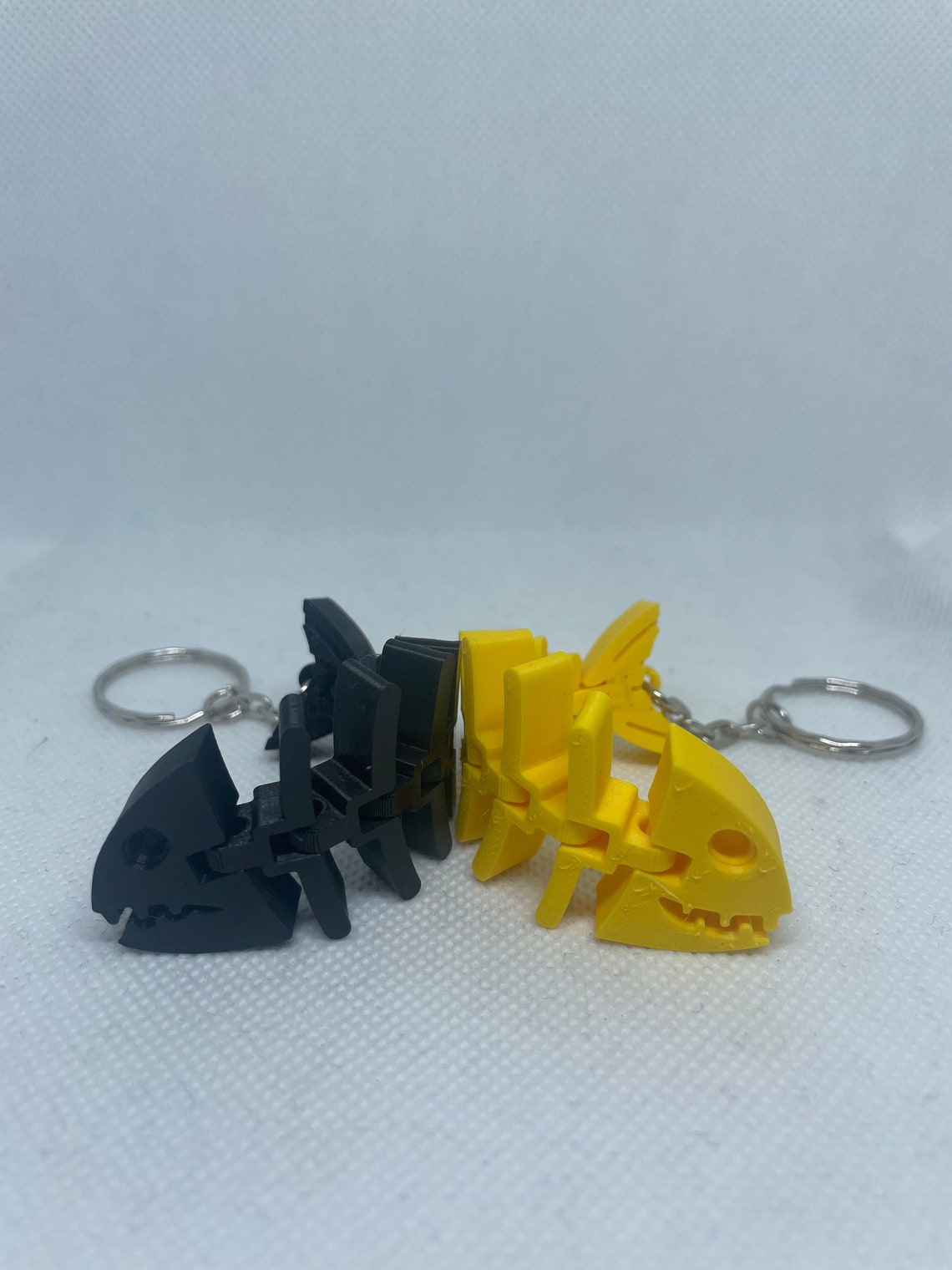 Flexi Fish Fidget 3D Printed Keyring Keychain Gift 3D | Etsy