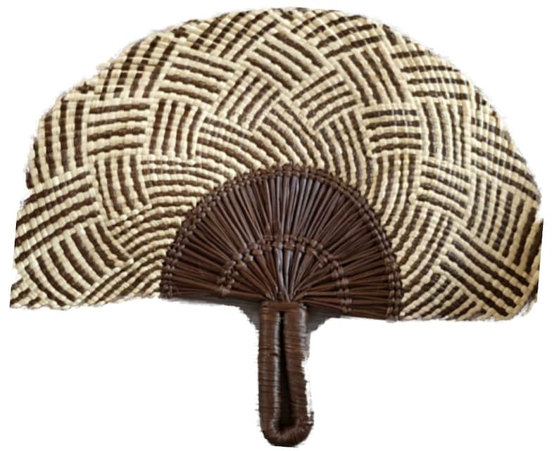 Hand fan Abanico Iraca Palm | Etsy