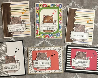 Snarky Cat Card - Etsy