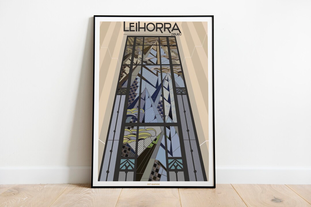 LEIHORRA STAINED GLASS Poster - Basque Country - Etsy