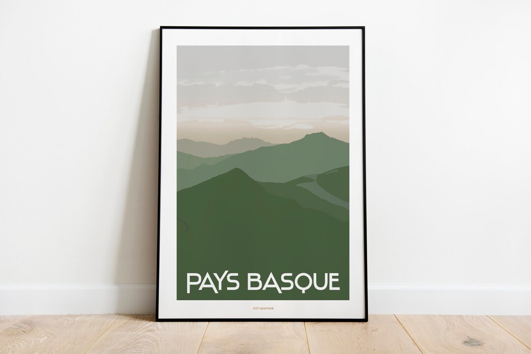 Vintage Poster Basque Country Decoration - Etsy
