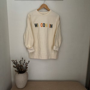 Custom State Embroidered Crewneck | Cozy Embroidery Sweatshirt | Unisex ...