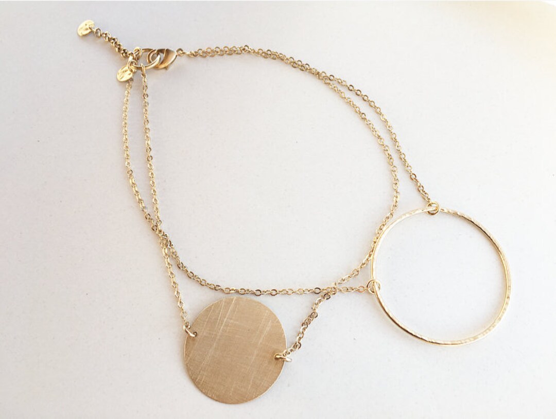 Multi Wearable Necklace With Handmade Circle Pendants - Etsy