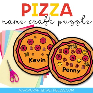 Editable Pizza Name Craft Classroom Bulletin Board Decor Pizza Theme ...