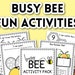 Busy Bee Printable Pack for Pre-k: Explore Literacy, Math, and STEM ...