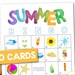 50 Summer Bingo Cards Classroom Game, Bingo Game, Summer Party Game ...