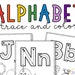26 Pages Alphabet Tracing Mats, Alphabet Coloring Book Activities - A to Z, Learning Alphabet ...