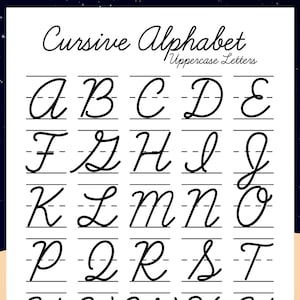 13 Pages Cursive Tracing Worksheet, Alphabet Cursive Printable, Days of ...