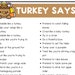 Turkey Says | Fun Thanksgiving Movement Cards Ice Breaker Gross Motor ...