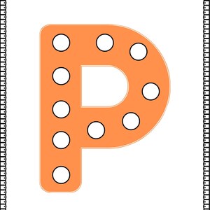 Uppercase Letters Dot Marker Printable - Etsy