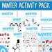 Winter Printables for Kids, Winter Party Games, Winter Bingo Games ...