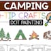 Q-tip Painting Camping Craft - Etsy