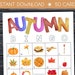 50 Autumn Fall Bingo Cards Classroom Game, Bingo Game, Party Game, Work ...