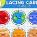 Planets Lacing Cards - Etsy