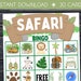 Safari Bingo for Kids, Safari Bingo Birthday Party, Classroom Bingo ...