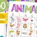 50 Animal Party Bingo Cards Classroom Game, Bingo Game, Animal Party ...