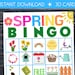 Spring Bingo for Kids, Spring Bingo Birthday Party, Classroom Bingo ...