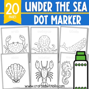 Under the Sea Dot Marker Printable - Etsy