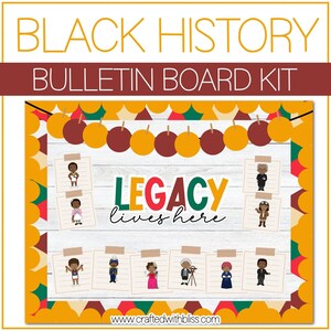 Black History Month Theme Bulletin Board Kit - Etsy