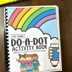 Alphabet and Numbers Do-a-dot Activity Book (200+ Pages) | Homeschool ...