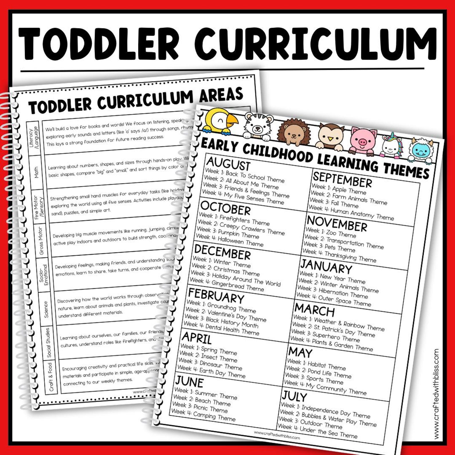 December Toddler Curriculum Activities and Printable 2-3 Yo Homeschool ...