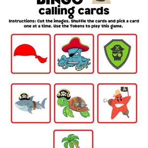 30 Pirate Bingo Birthday Game Pirate Classroom (Instant Download) - Etsy