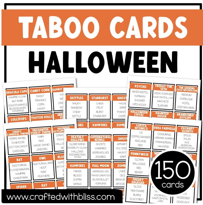 Halloween Party Game Printable Bundle - Etsy