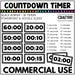Simple Black Neon Countdown Timer Classroom Management Tool Commercial ...