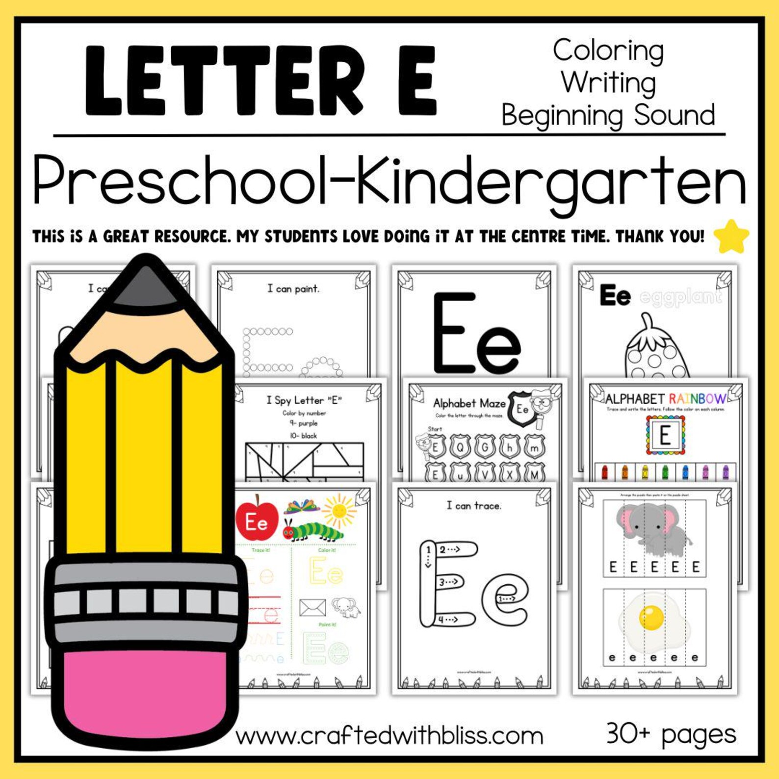 500+ PAGES NO PREP Alphabet Worksheet Mega Bundle Daycare Toddler ...