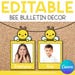 Editable Bee Photo Bulletin Decor | Canva Template Back to School - Etsy