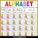 500+ PAGES NO PREP Alphabet Worksheet Mega Bundle Daycare Toddler ...