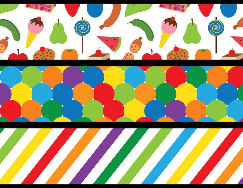 The Ultimate Hungry Caterpillar Bulletin Board Borders Mini Bundle | 15 ...