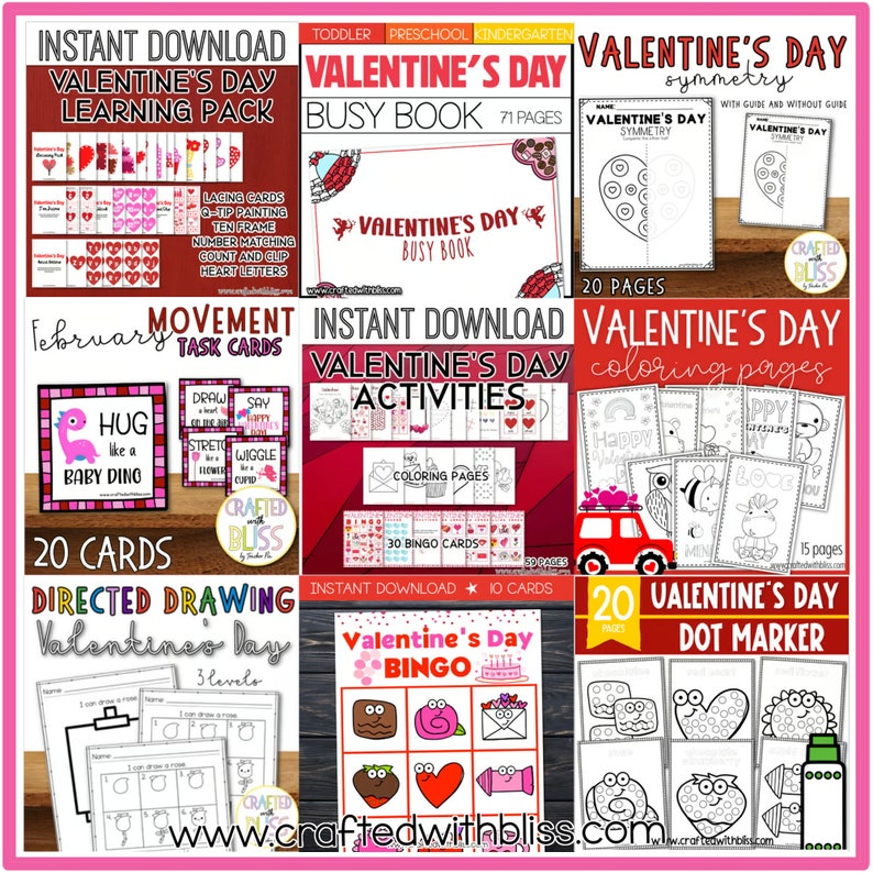 February Preschool-kindergarten Bundle, February Kindergarten ...