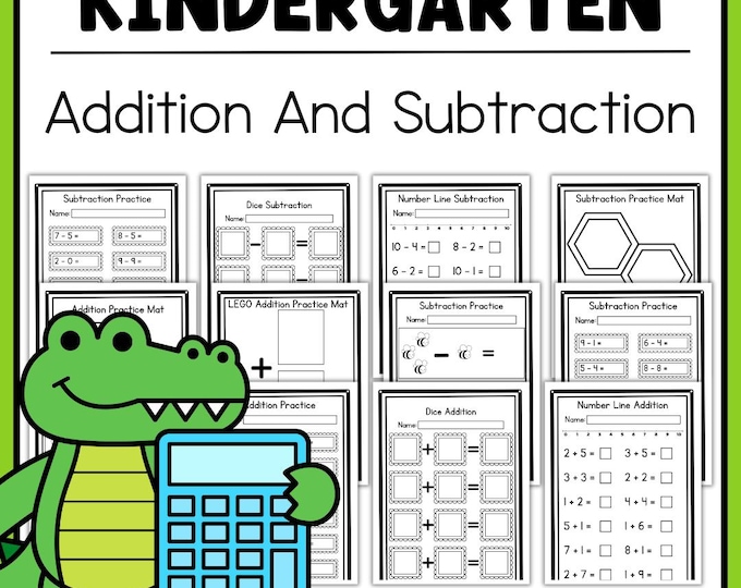 Kindergarten Math. Subtraction Bundle - Etsy Canada