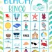 Beach Bingo for Kids, Beach Bingo Birthday Party, Beach Bingo Game ...